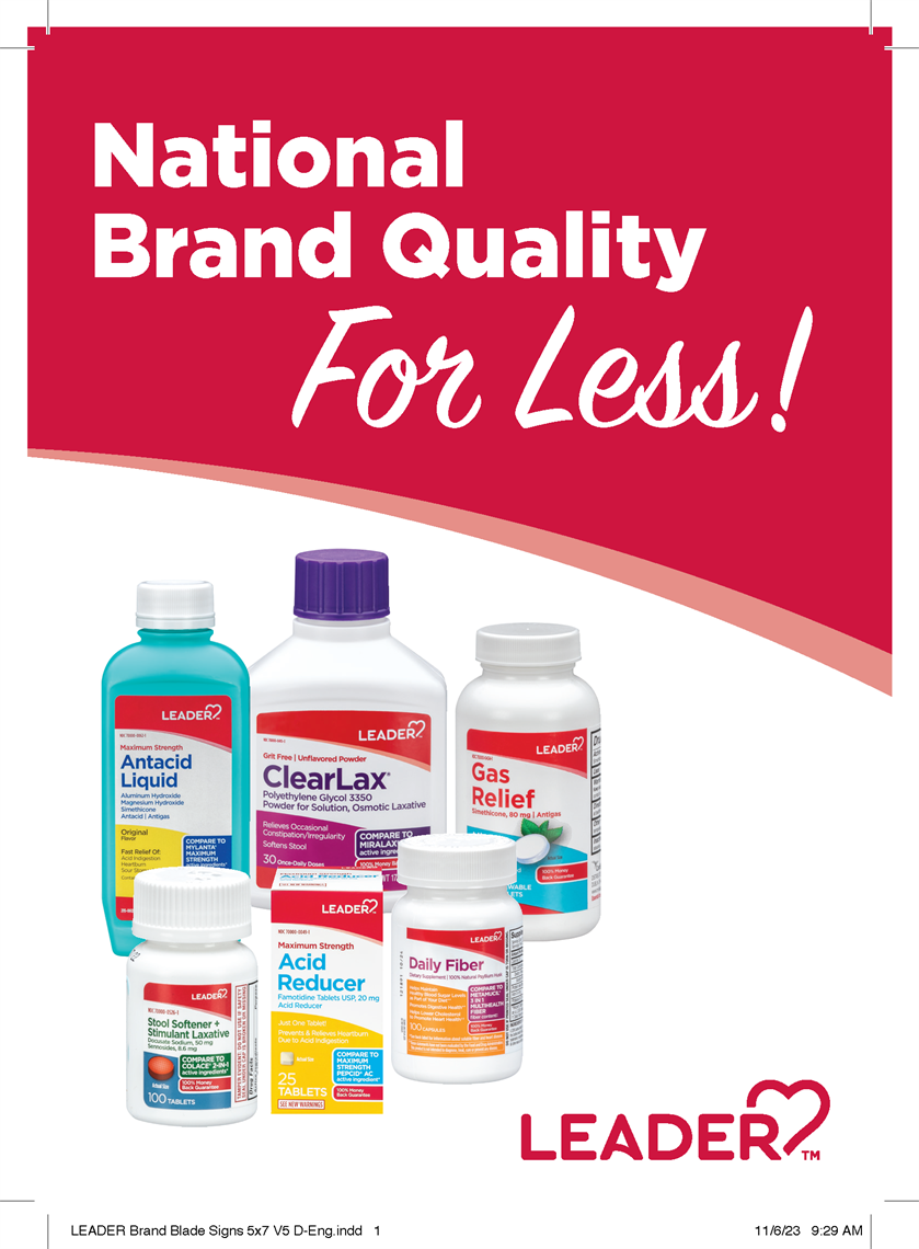 Cardinal-LEADER™ Brand Marketing Blade Signs
