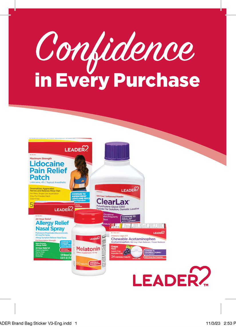 Cardinal-LEADER™ Brand Marketing Sticker